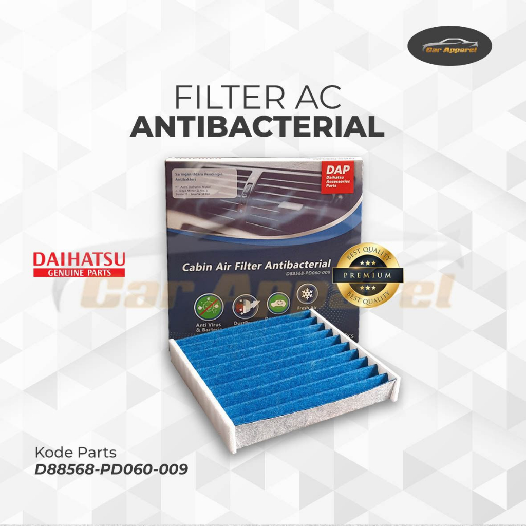 Jual Filter Kabin AC Agya Ayla Luxi Gran max Karbon AntiBacterial ...