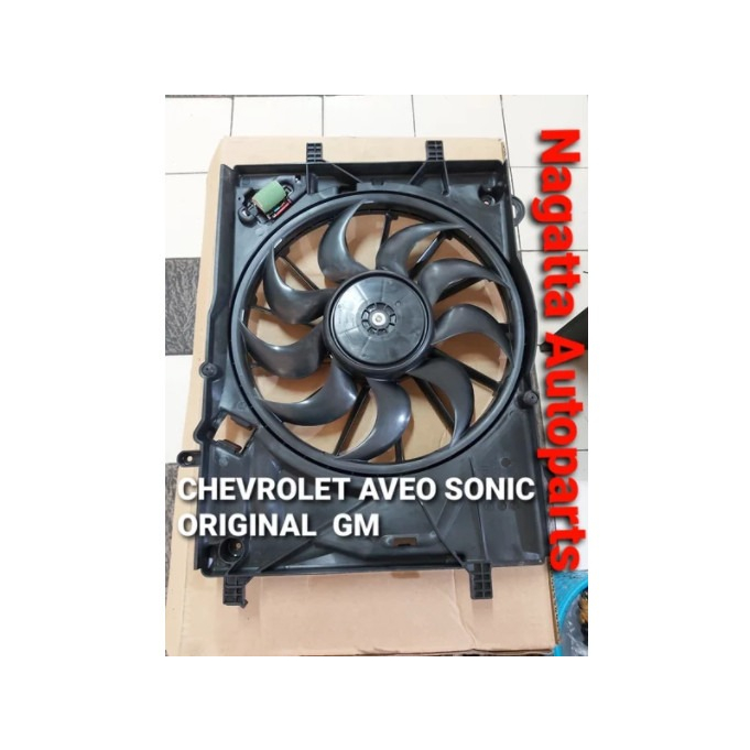 Jual EXTRA FAN Radiator set CHEVROLET AVEO NEW SONIC ORIGINAL GM ...