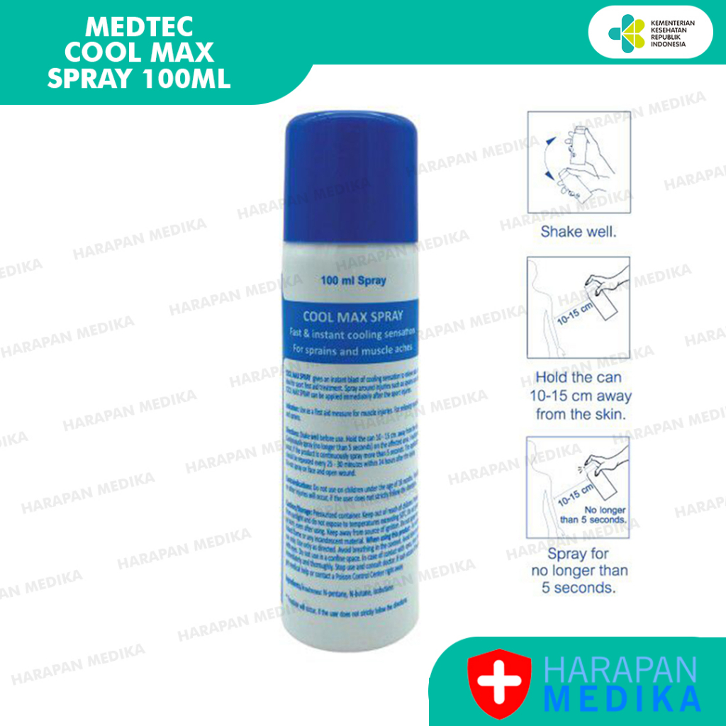 Jual MEDTEC COOL MAX Spray 100ml Pereda Nyeri Otot Chlorethyl spray ...