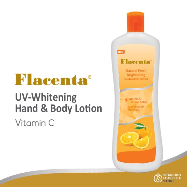 Jual PLACENTA / FLACENTA HAND & BODY LOTION 500 ML VIT C | Shopee Indonesia