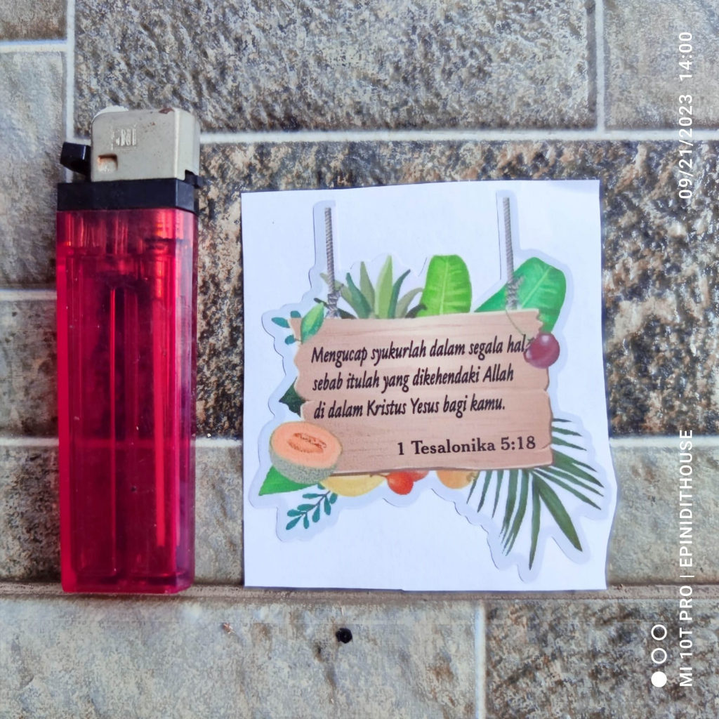 Jual Stiker Kristen Katolik Ayat Alkitab Korintus Yohanes Doa Motivasi ...