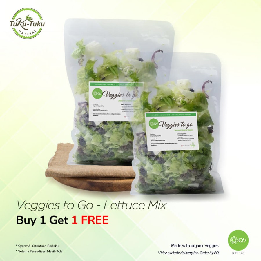 Jual Veggies to Go - Lettuce Mix Organic 100gram - Buy 1 Get 1 | Shopee Indonesia