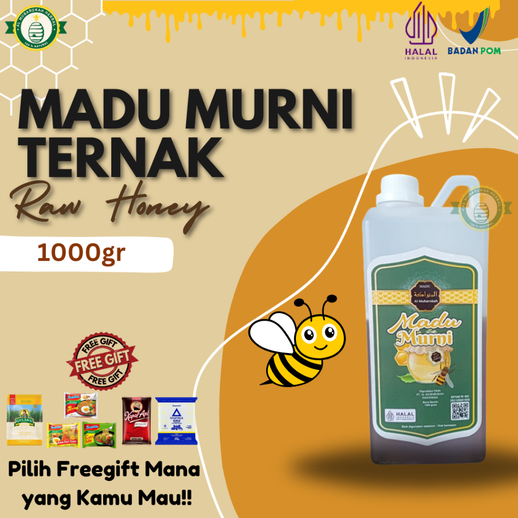 Jual Madu Murni Asli Original Al Mubarokah 1Kg | Shopee Indonesia