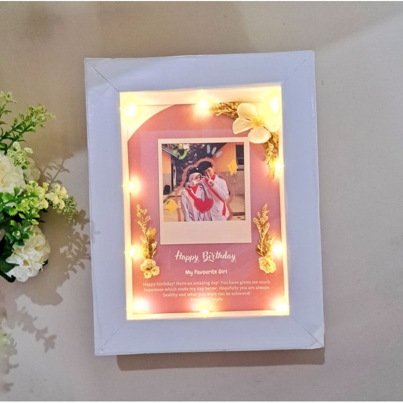 Jual FRAME RUSTIC 5R // BINGKAI 3D 5R (13x18) + LED/LAMPU HIAS TUMBLR 1 ...