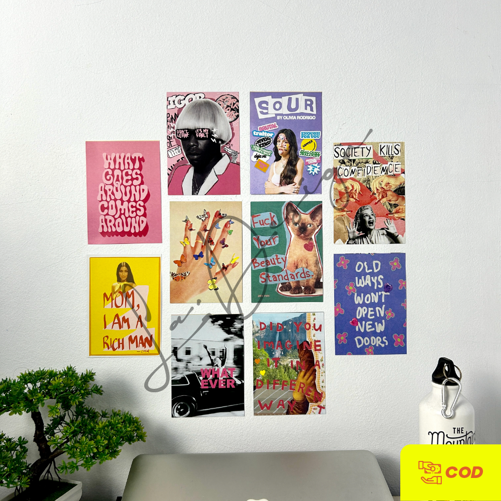 Jual Poster Dinding Aesthetic Wall Decor Postcard A6 [ISI 10 LEMBAR ...