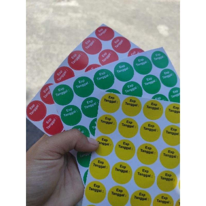 Jual stiker label obat apotik exp tanggal 2x2 cm expired obat | Shopee ...