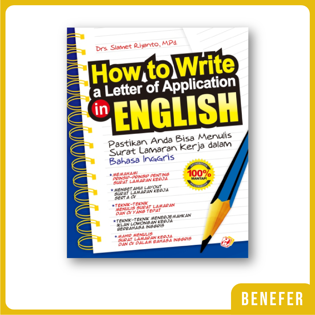 Jual Buku How to Write a Letter of Application in English - Panduan ...