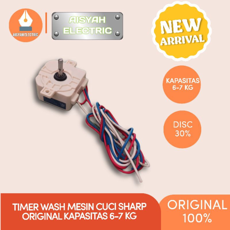 Jual TIMER WASH MESIN CUCI SHARP ORIGINAL KAPASITAS 6-7 KG | Shopee ...