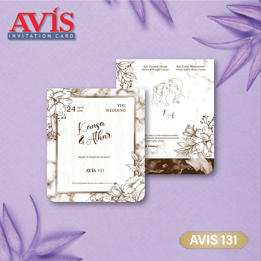 Jual Blangko Undangan Avis 131 | Blangko Undangan kosong | Kertas ...