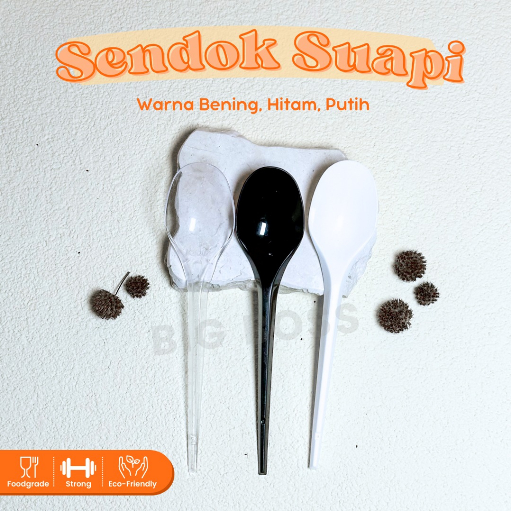 Jual Sendok Makan Plastik Suapi / Sendok Plastik Food Grade / Sendok ...