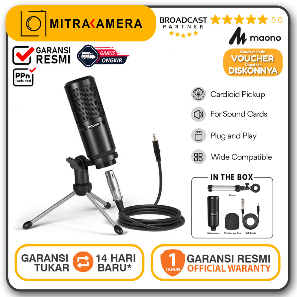 Jual Maono AU-PM360TR Condenser Microphone Garansi Resmi | Shopee Indonesia