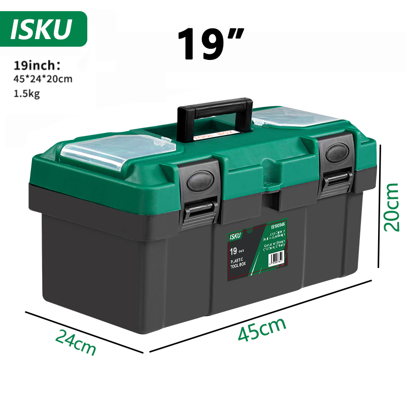 Jual ISKU Tool Box Besar 19 Inch Ukuran 45 x 24 x 20 cmBahan PP Kotak ...