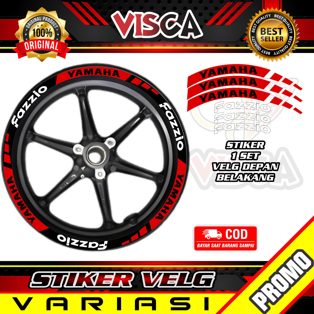 Jual Stiker Velg List Velg Motor Stiker Velg Fazzio | Shopee Indonesia