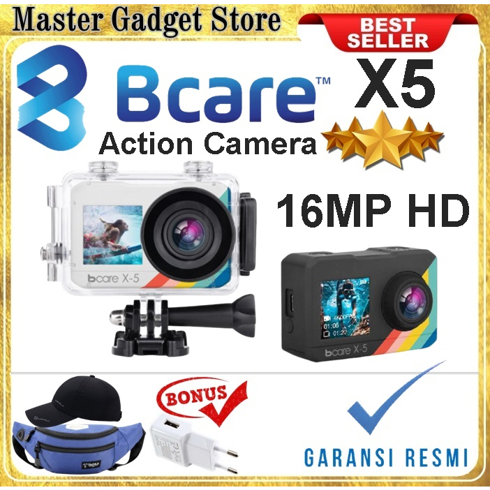 Jual BCARE X5 ACTION CAMERA CAM WIFI 16MP DUAL SCREEN ULTRA HD 4K ...