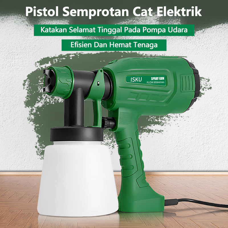 Jual ISKU Electric Spray Gun Alat Semprot Cat Pistol Semprotan Cat ...