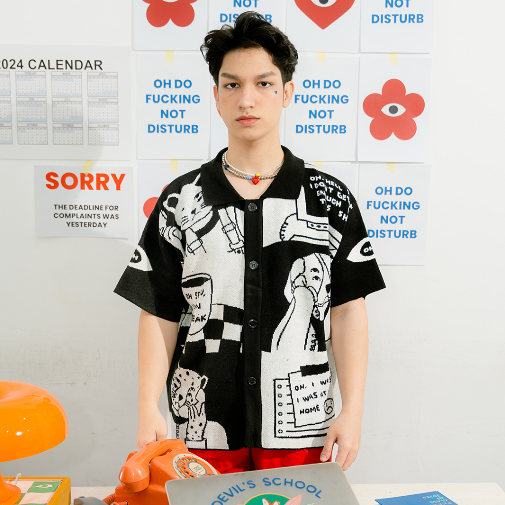 Jual OH.IRV - On a Break Knitted Shirt | Shopee Indonesia