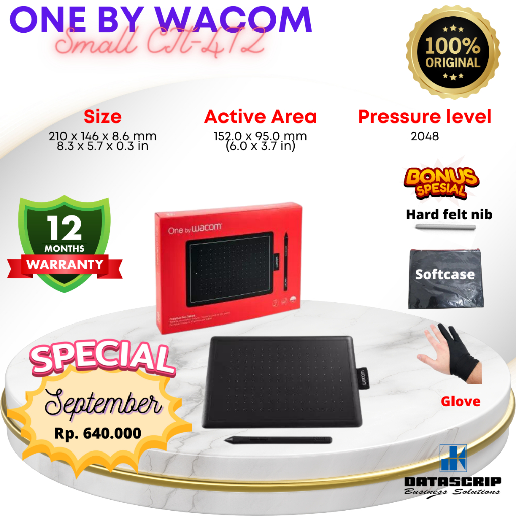 Jual WACOM CTL-472 Small BY WACOM Pen Drawing Tablet Garansi Resmi 1 ...