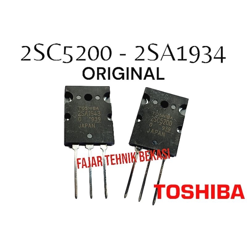 Jual TRANSISTOR FINAL TOSHIBA C5200 - A1943 ASLI JAPAN ORIGINAL SATU SET C 5200 A 1943 TR AUDIO ...