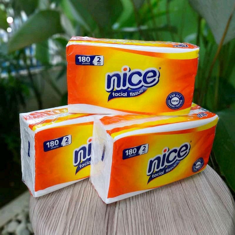 Jual Tissue NICE 2 Ply 180 Sheets Facial Tissue Tisu Wajah Muka HARGA 1 ...