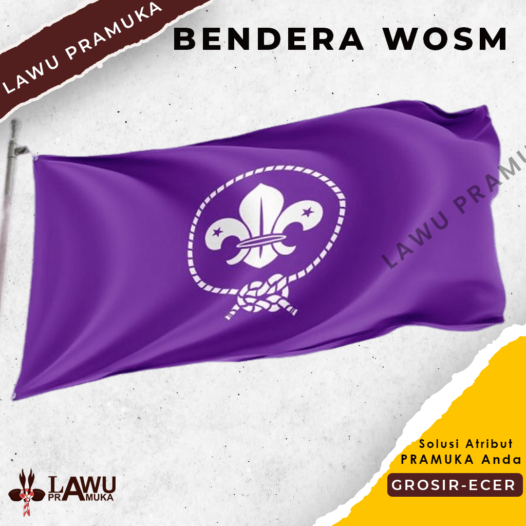 Jual Bendera WOSM / Bendera Pandu Dunia / Bendera Pramuka | Shopee ...