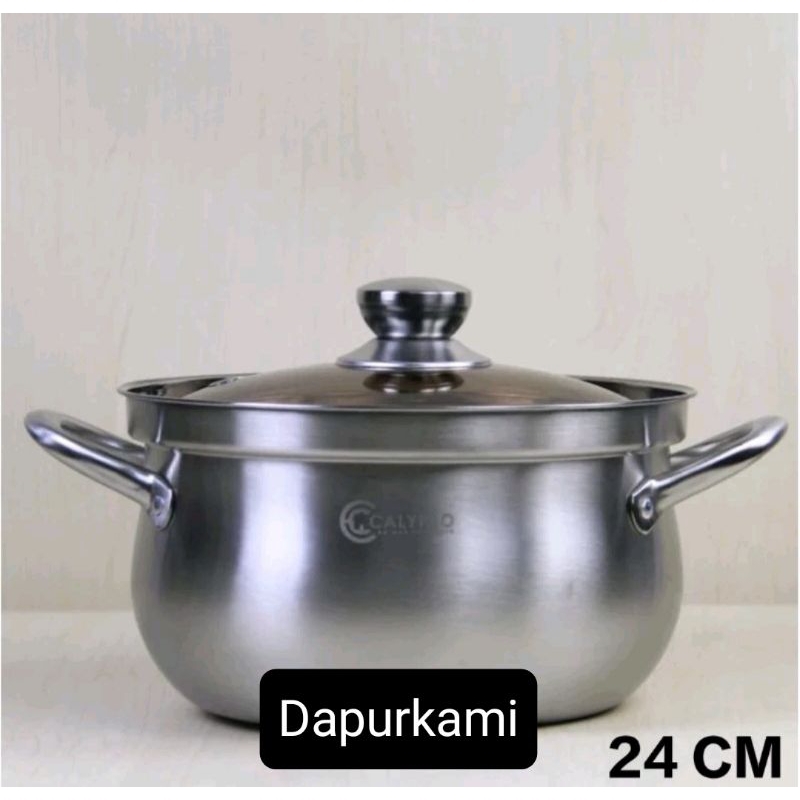 Jual Panci Sop Panci soup pot 24 cm calypso ORIGINAL TEBAL | Shopee ...
