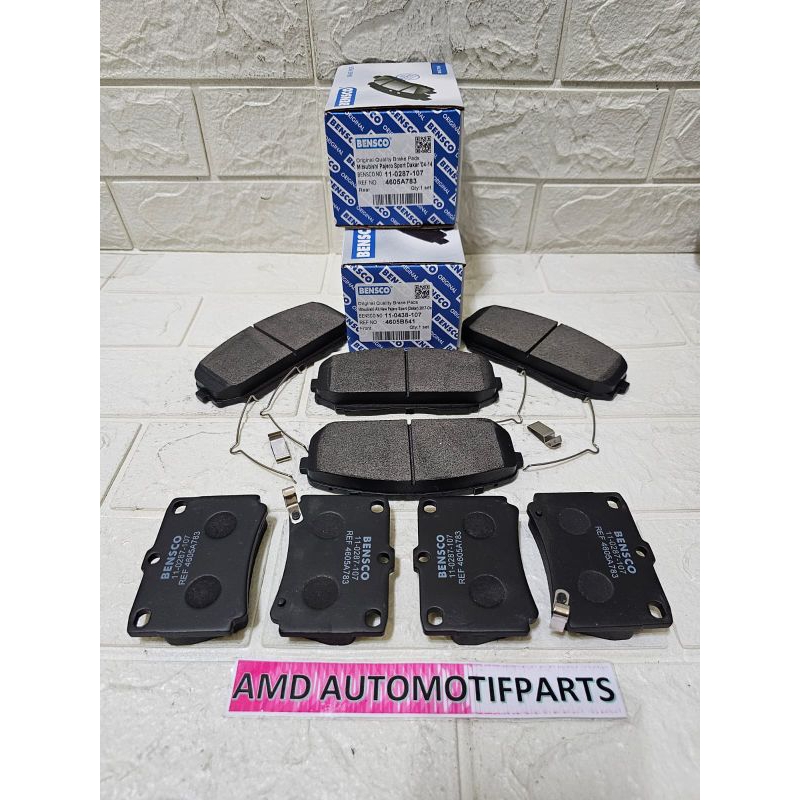 Jual kampas rem depan + belakang all new pajero sport kanvas rem set ...