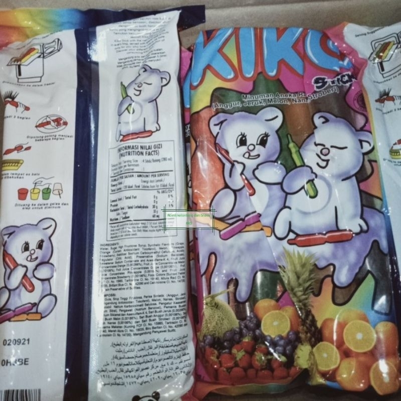 Jual KIKO Ice Stick es Rasa Buah 1 Dus / Karton 20 PAK X 10 PCS (50ML ...