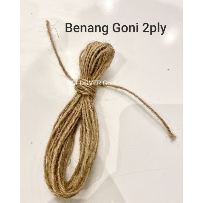 Jual Benang Goni 2ply , Tali Rami 2ply Premium bersih non bala , Panjang 10 meter | Shopee Indonesia