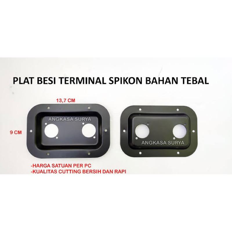 Jual PLAT SPICON SPEAKER BESI TERMINAL SPEAKON SPEAKER TEBAL 2 input ...