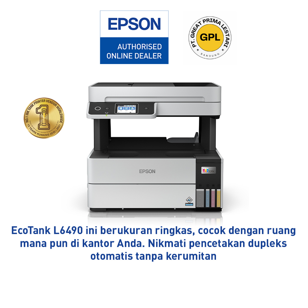 Jual Printer Epson L6490 L 6490 Print Scan Copy Fax Wi-Fi Duplex with ...