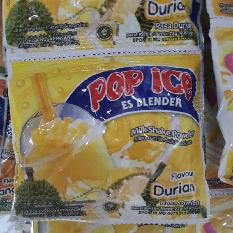 Jual Pop Ice Durian 1renceng (10pcs) | Shopee Indonesia