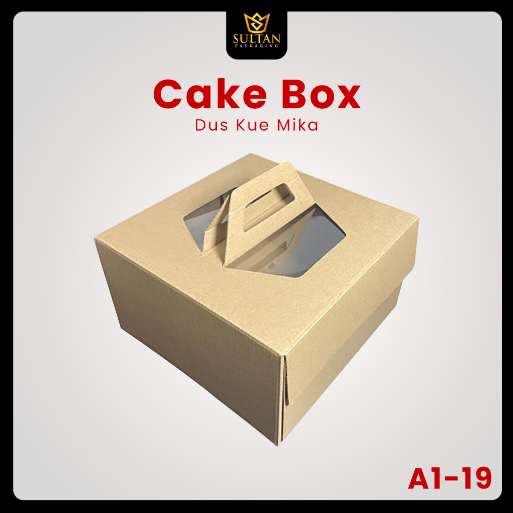 Jual Cake Box - Dus Makanan - Kotak Kue Coklat Polos - A1-19 | Shopee ...