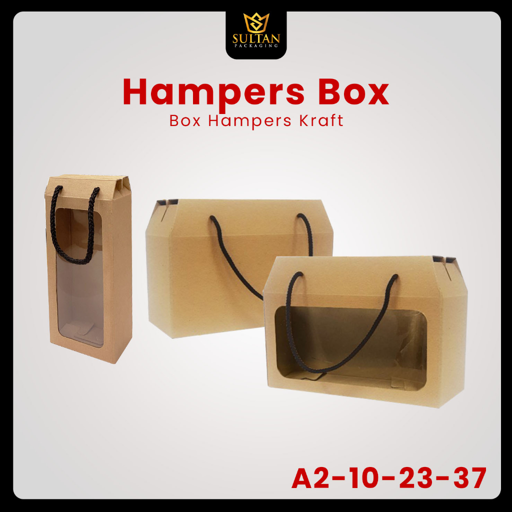 Jual Box Kardus Hampers - Gable Box Kraft - Box Hampers Souvenir Coklat ...
