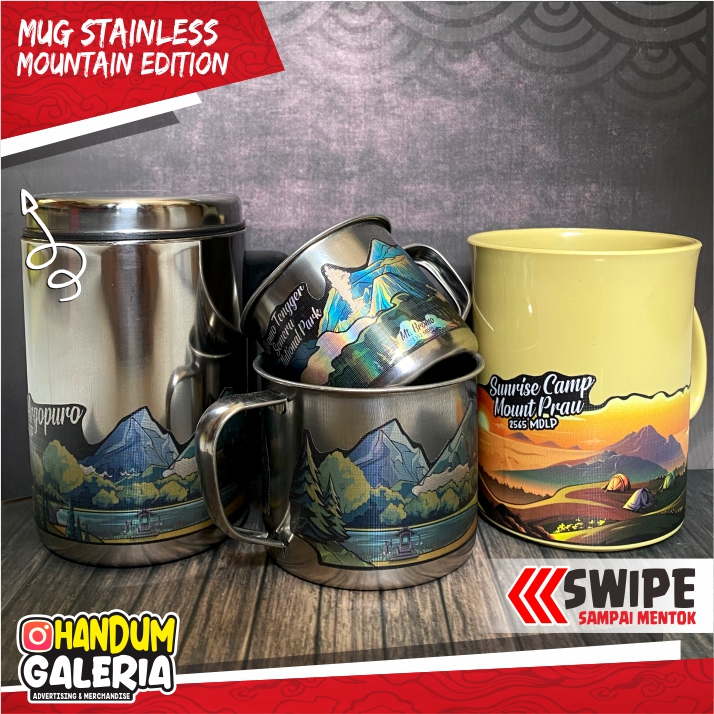 Jual MUG STAINLESS MOUNTAIN EDITION - GELAS STAINLES - GELAS GUNUNG ...