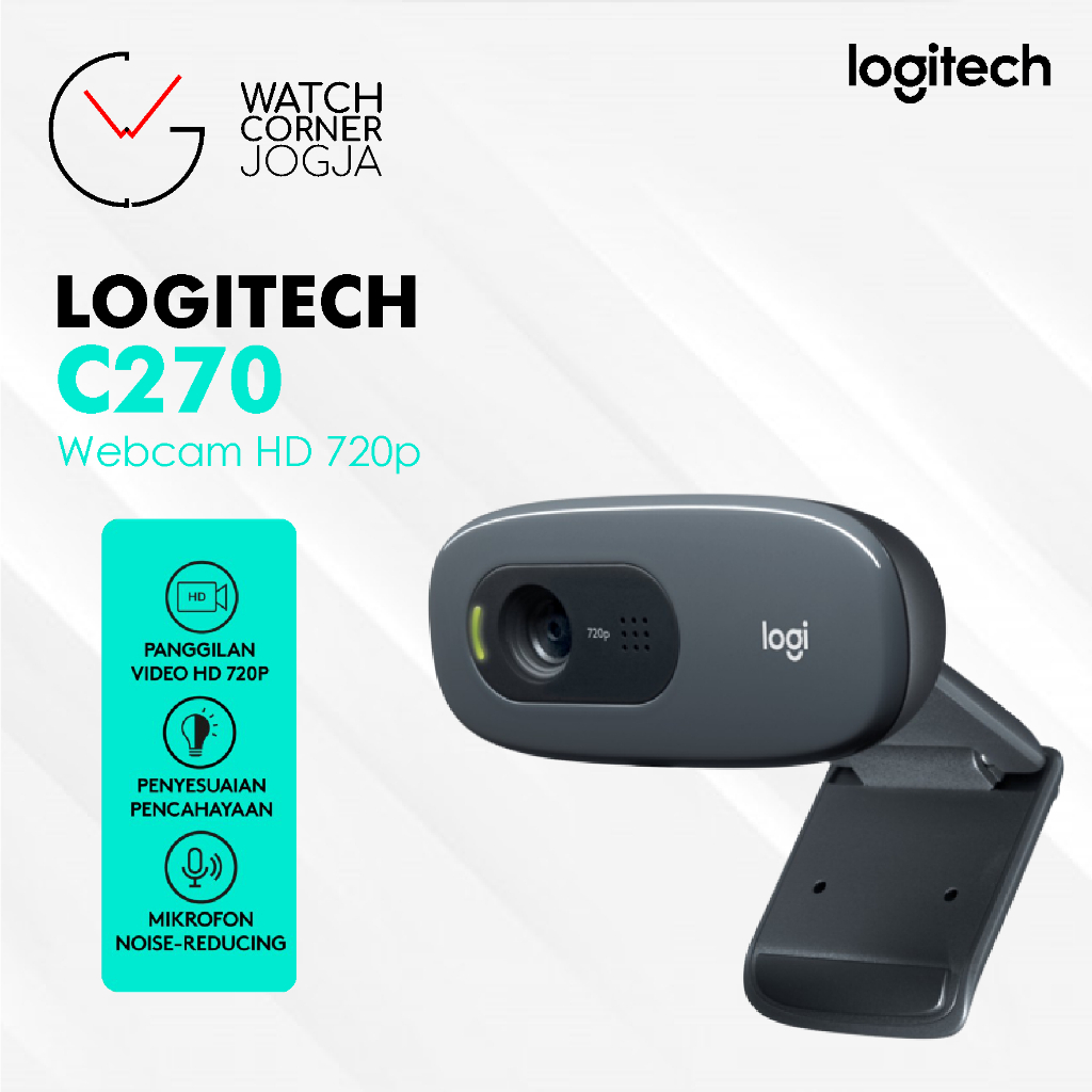 Jual Logitech C270 Webcam HD 720p untuk Windows, Mac OS & Chrome OS ...