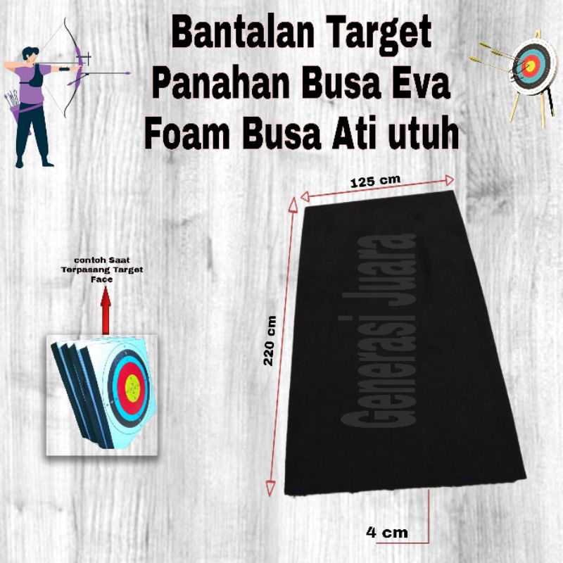 Jual Bantalan Target Panahan Busa Eva Foam Busa Ati 220x125x4 cm ...