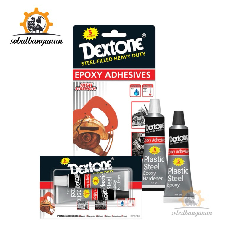 Jual LEM DEXTONE 5 MENIT / LEM BESI DEXTONE / DEXTONE EPOXY PLASTIC ...