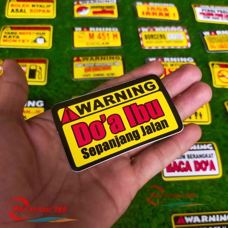 Jual stiker sticker motor warning stiker warning isi 50 pcs stiker unik harga grosir isi 50 biji ...