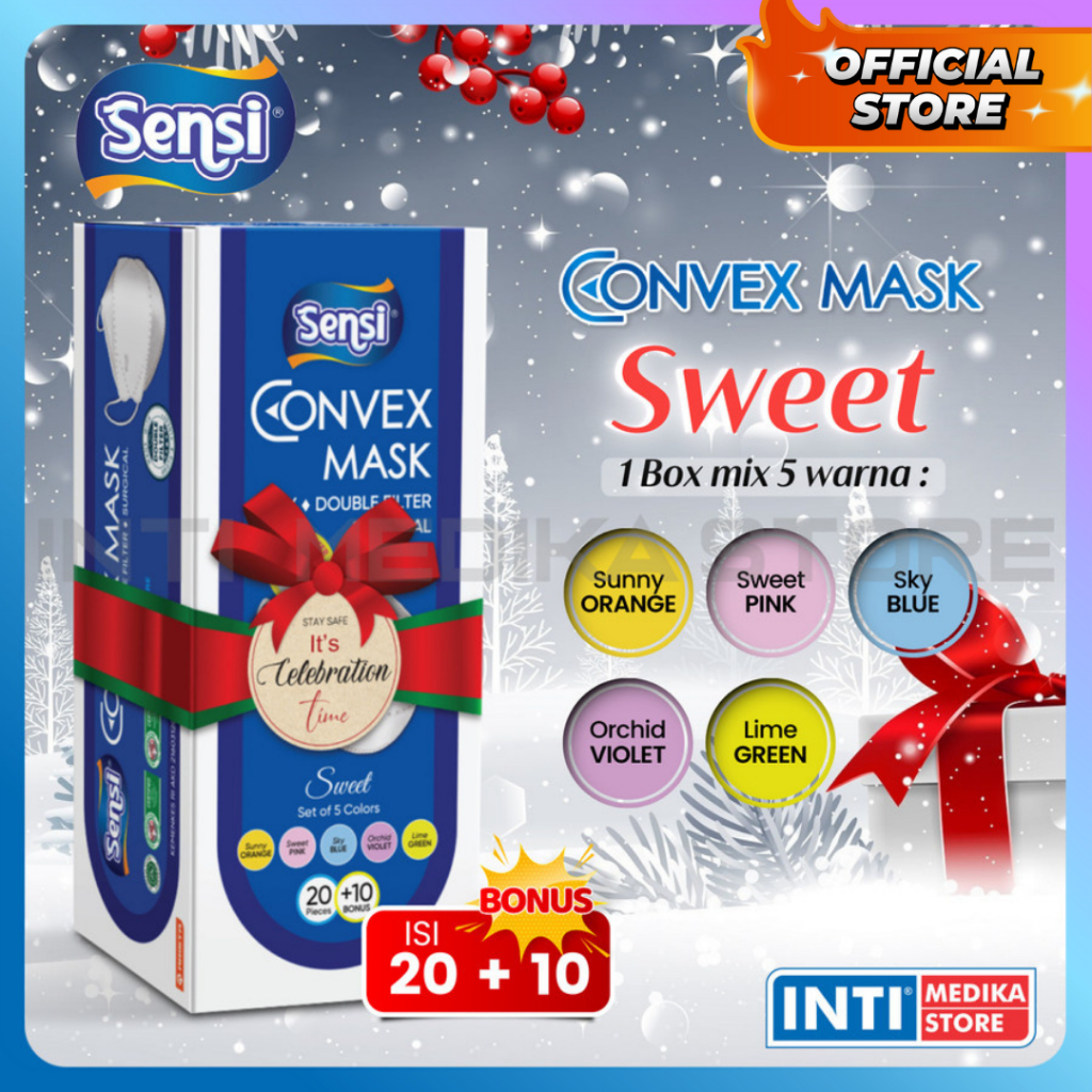 Jual SENSI - Convex Mask 5 Ply SPESIAL Edition | Masker Earloop ...