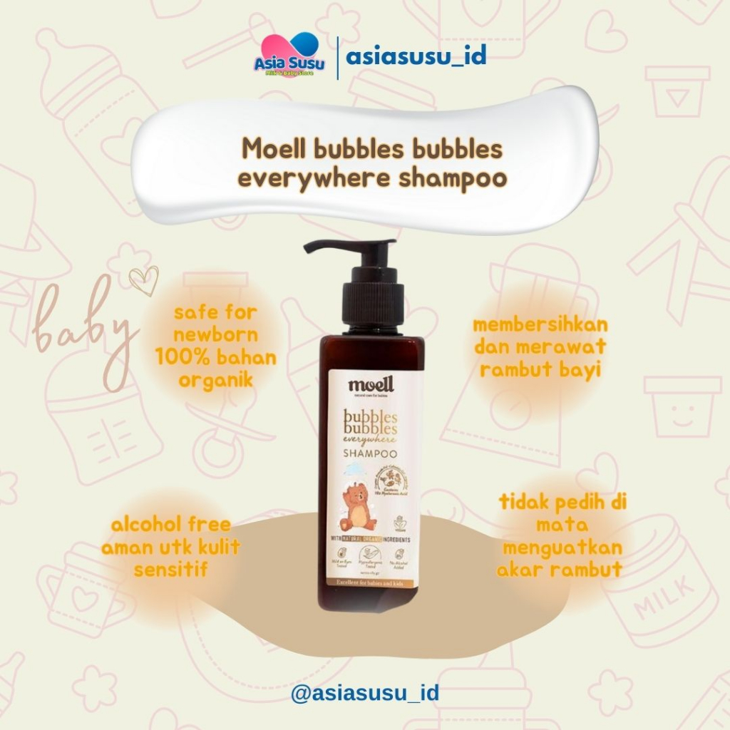 Jual Moell bubbles bubbles everywhere shampoo / shampoo sampo rambut ...