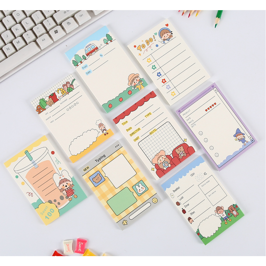Jual Bolognese Girl Notes Series MEMOPAD NOTEPAD PLANNER / Note Memo ...