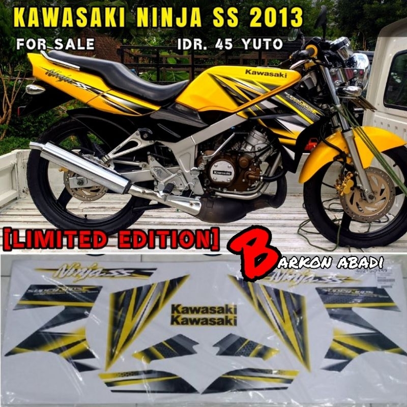 Jual stiker Striping NINJA SS 2013 kuning original | Shopee Indonesia