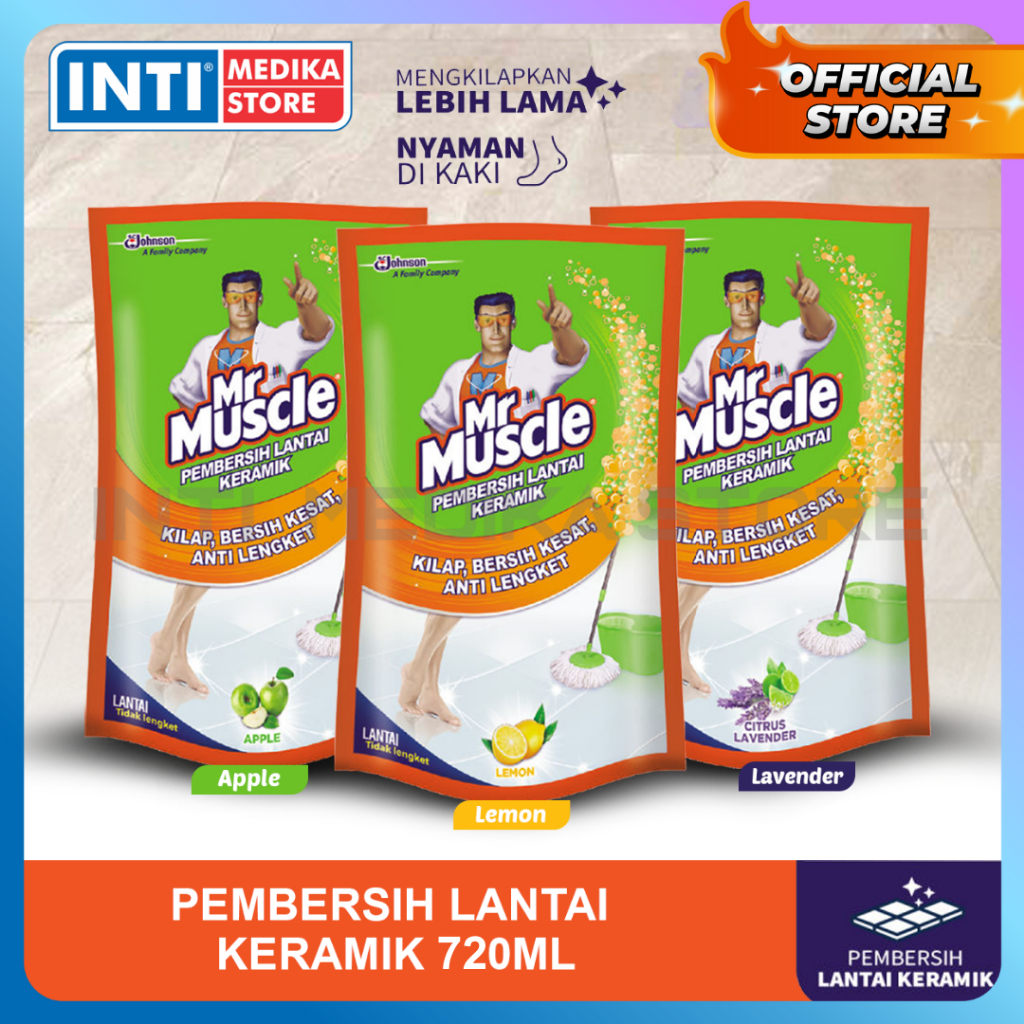 Jual MR MUSCLE - Pembersih Lantai Keramik Refill 720ml | Pengkilap ...