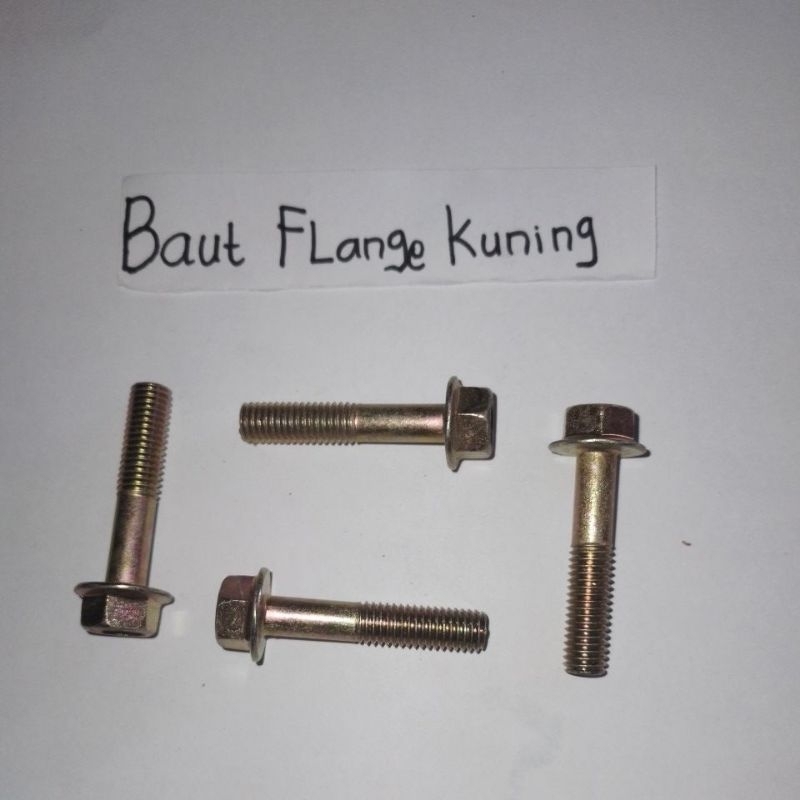 Jual Baut Flange kuning 8 x 40 | Shopee Indonesia