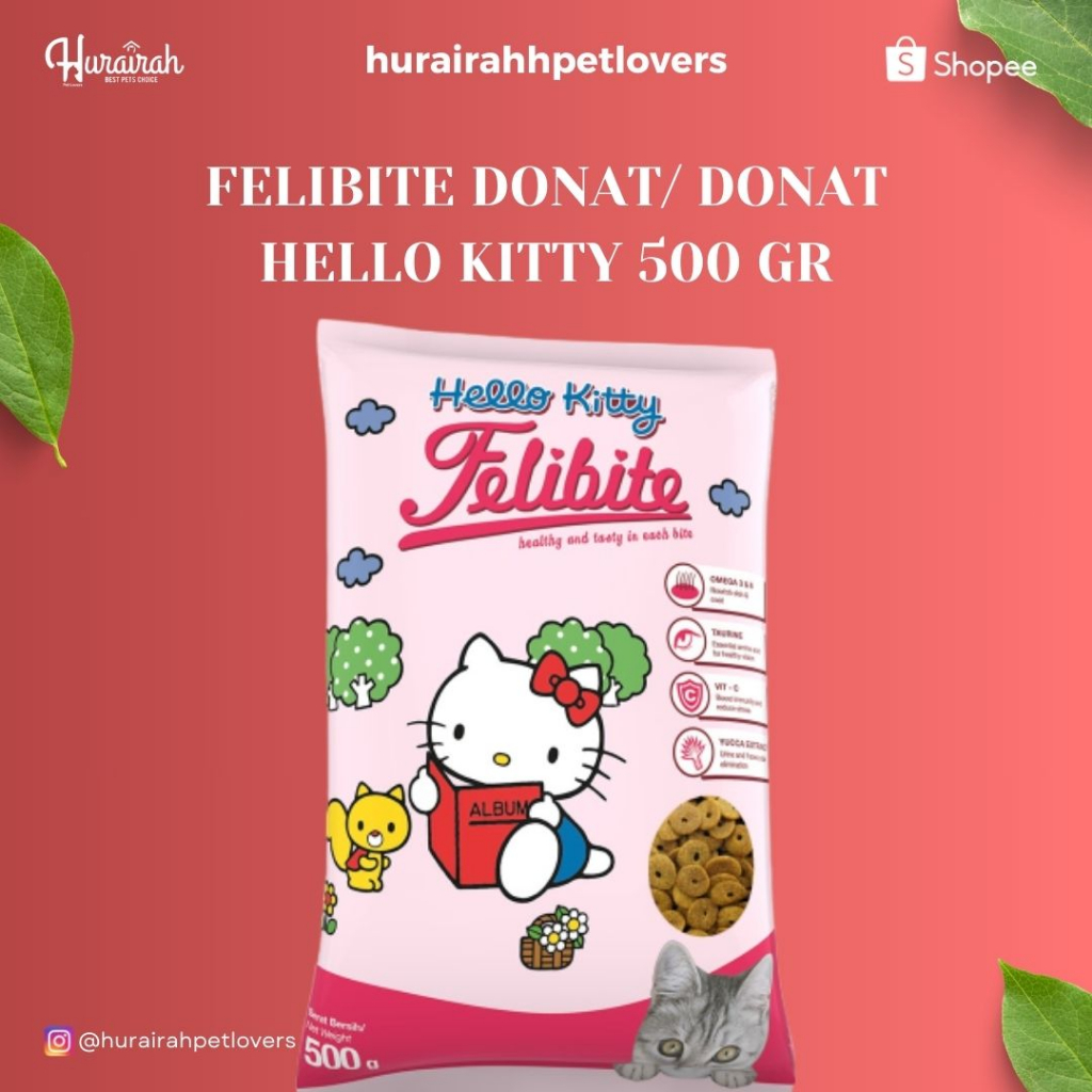 Jual FELIBITE DONAT/ DONAT HELLO KITTY 500 GR | Shopee Indonesia
