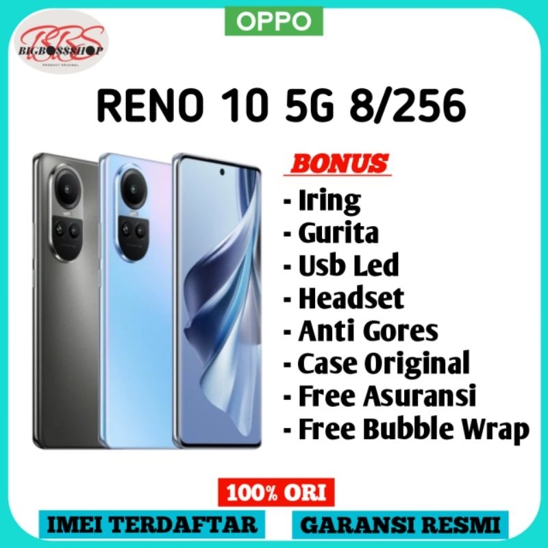 Jual OPPO Reno 10 5G 8/256 GB Resmi | OPPO RENO 10 Pro 5G 12/256 GB NEW | Shopee Indonesia