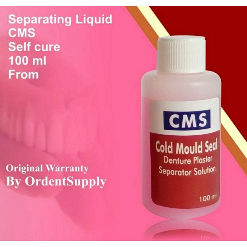Jual CMS Cold Mould Seal Vertex Original isi 100ml Dental separator ...