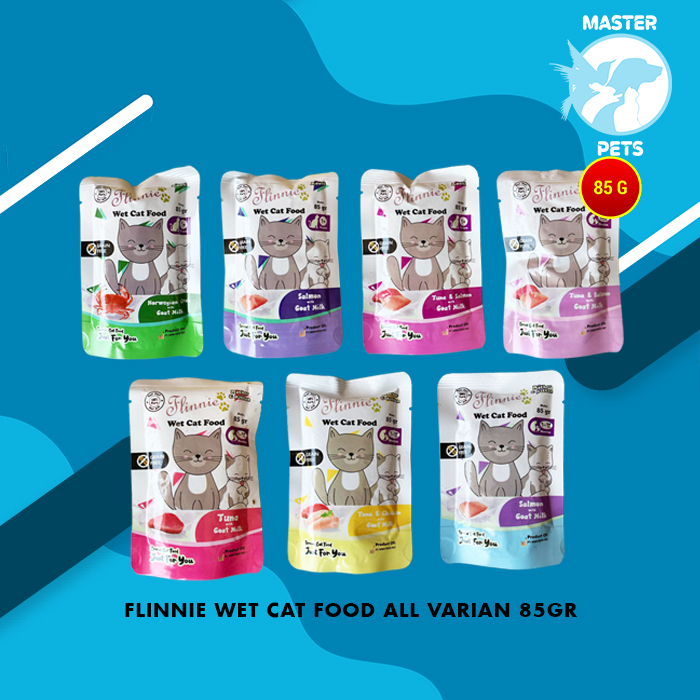 Jual Makanan Kucing Sachet Flinnie Pouch Adult & Mother Kitten 85 Gr ...