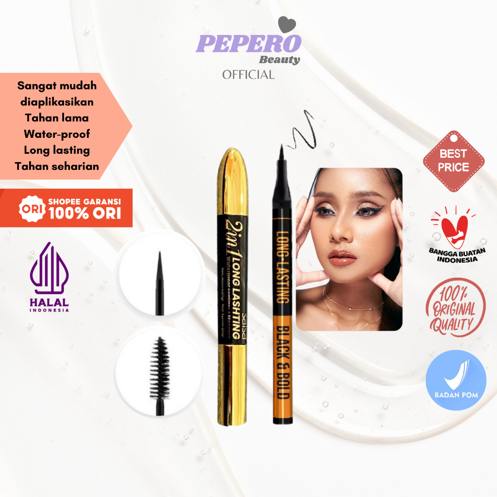 Jual SALSA Bold Eyeliner | 2in1 Hyperlash Waterproof Mascara Eye Liner ...