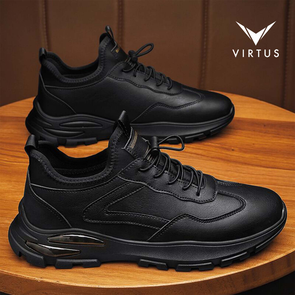 Jual VIRTUS Wear 39 - 44 BOLT Black Hitam - Sepatu Sneakers Pria ...